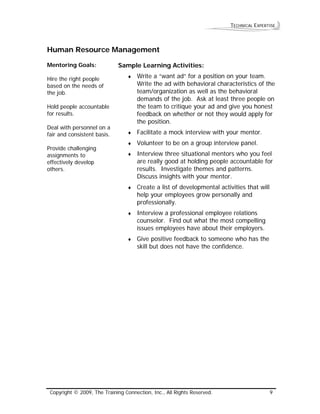 Mentoring action plan_workbook | PDF