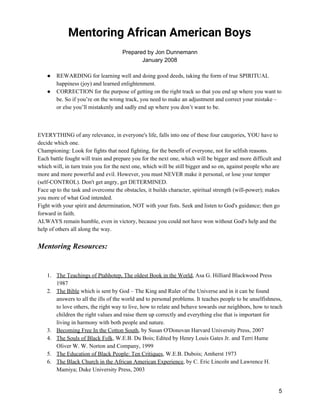 Mentoring African American Boys | PDF