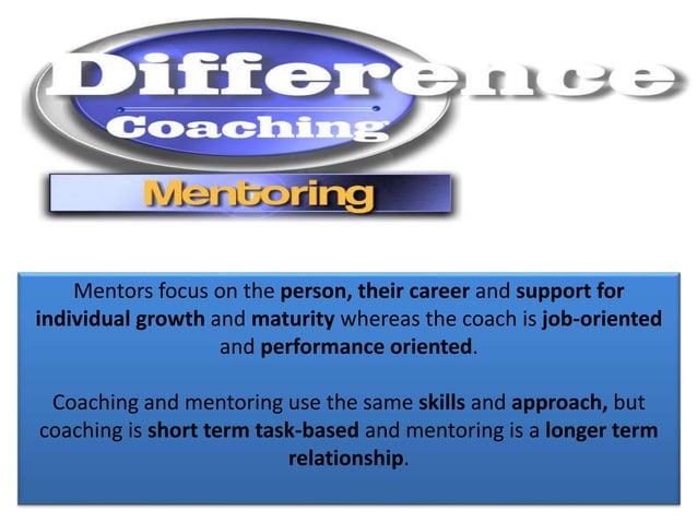 Mentoring and coaching skills | PPTX | Physical Therapy | Wellness