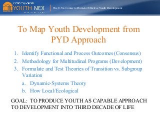 Patrick Tolan, Ph.D. - "Positive Youth Development and Physical Health ...