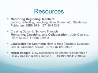 Mentoring Builds Leadership Skills and Teacher Effectiveness | PPTX