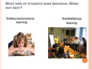 Mentoring learners’ individual work 1 | PPTX