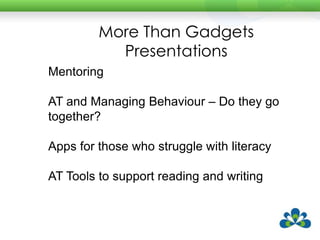 Mentoring and Assistive Technology: A model for Implementation in ...