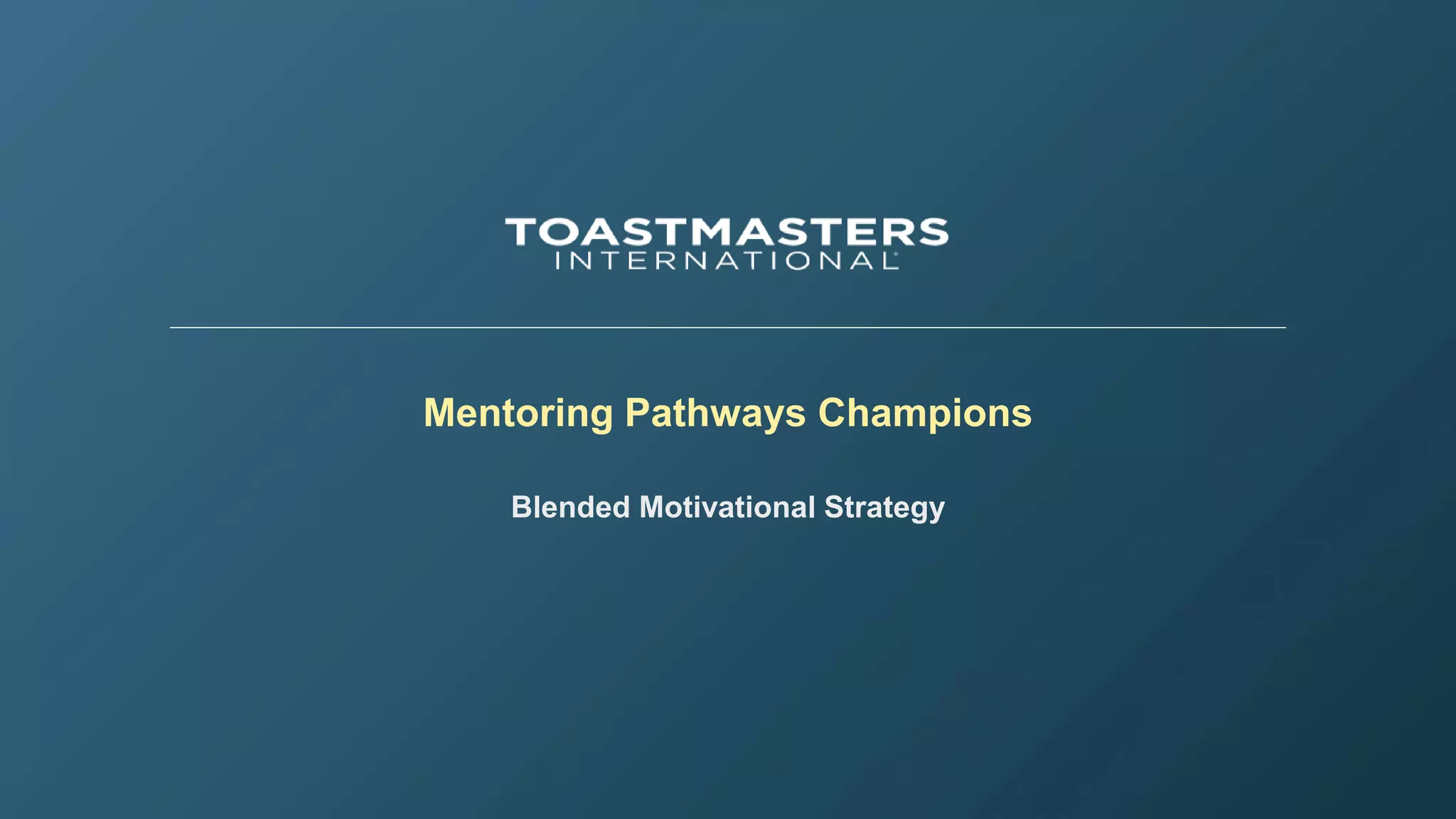 Mentoring Pathways Champions | PPT