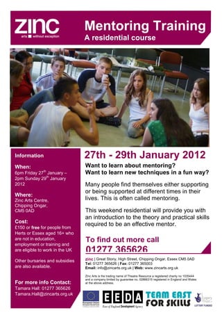 Mentoring poster zinc | PDF