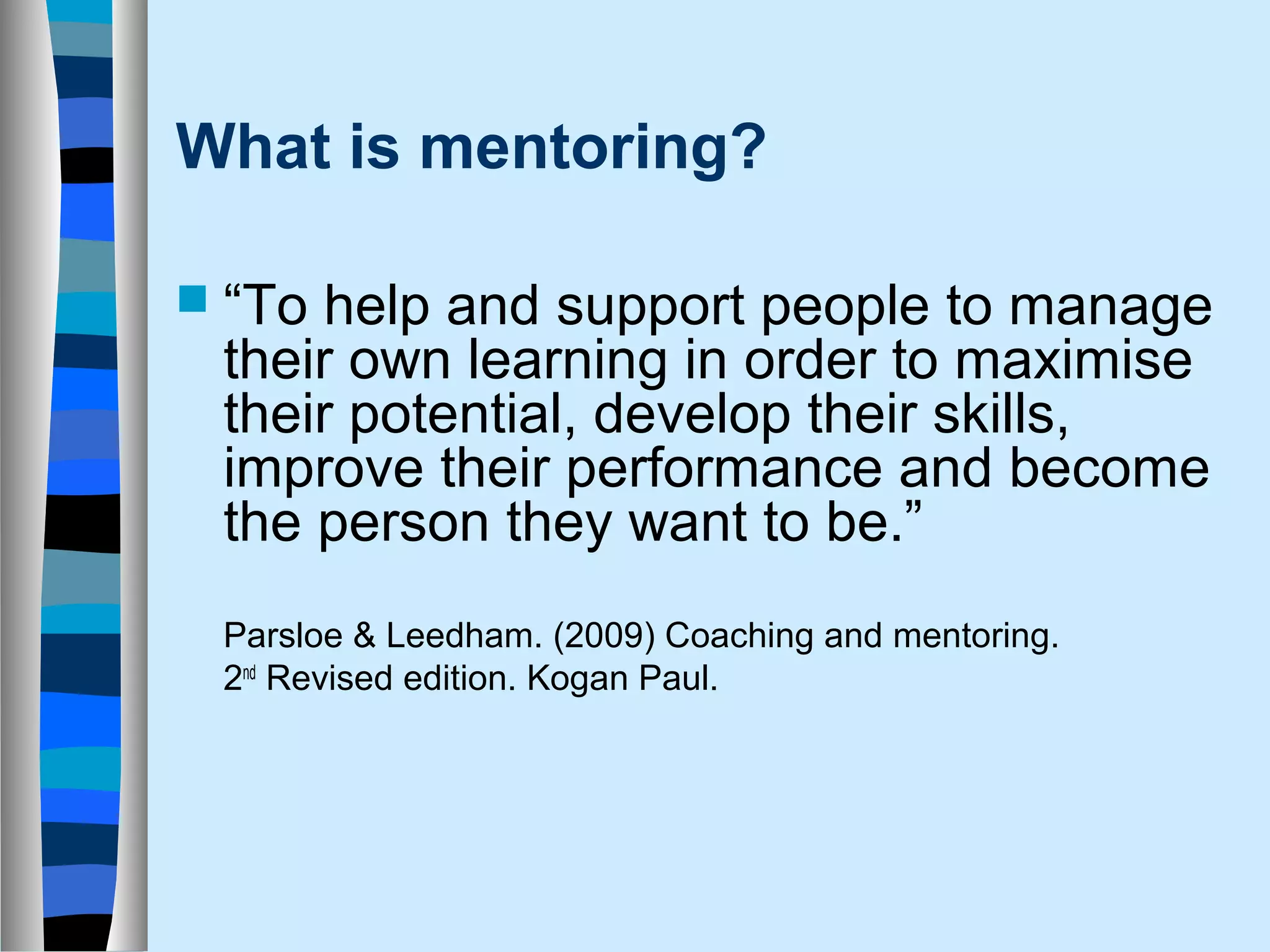 Mentoring Presentation | PPT