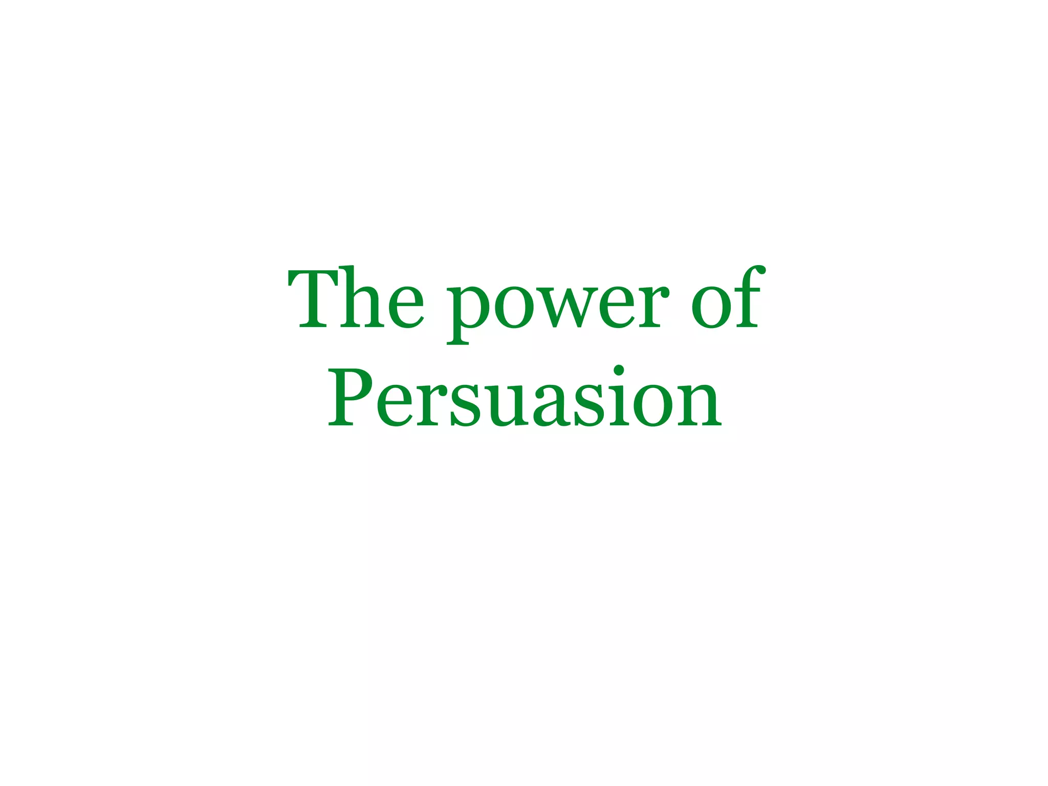 Mentoring session Five The Power of Persuasion | PPT