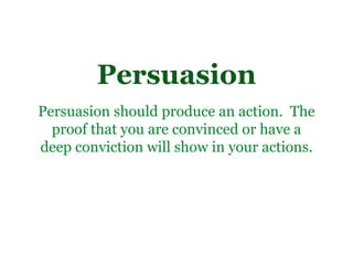 Mentoring session Five The Power of Persuasion | PPT