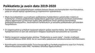 Paikkatieto ja avoin data | PPT