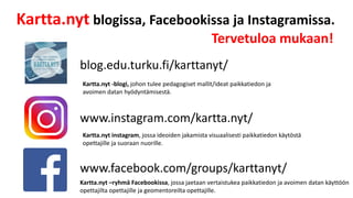 Paikkatieto ja avoin data | PPT