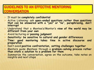 SS 30 Mentoring Program | PPT