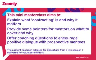 Mini masterclass for mentors | PPT