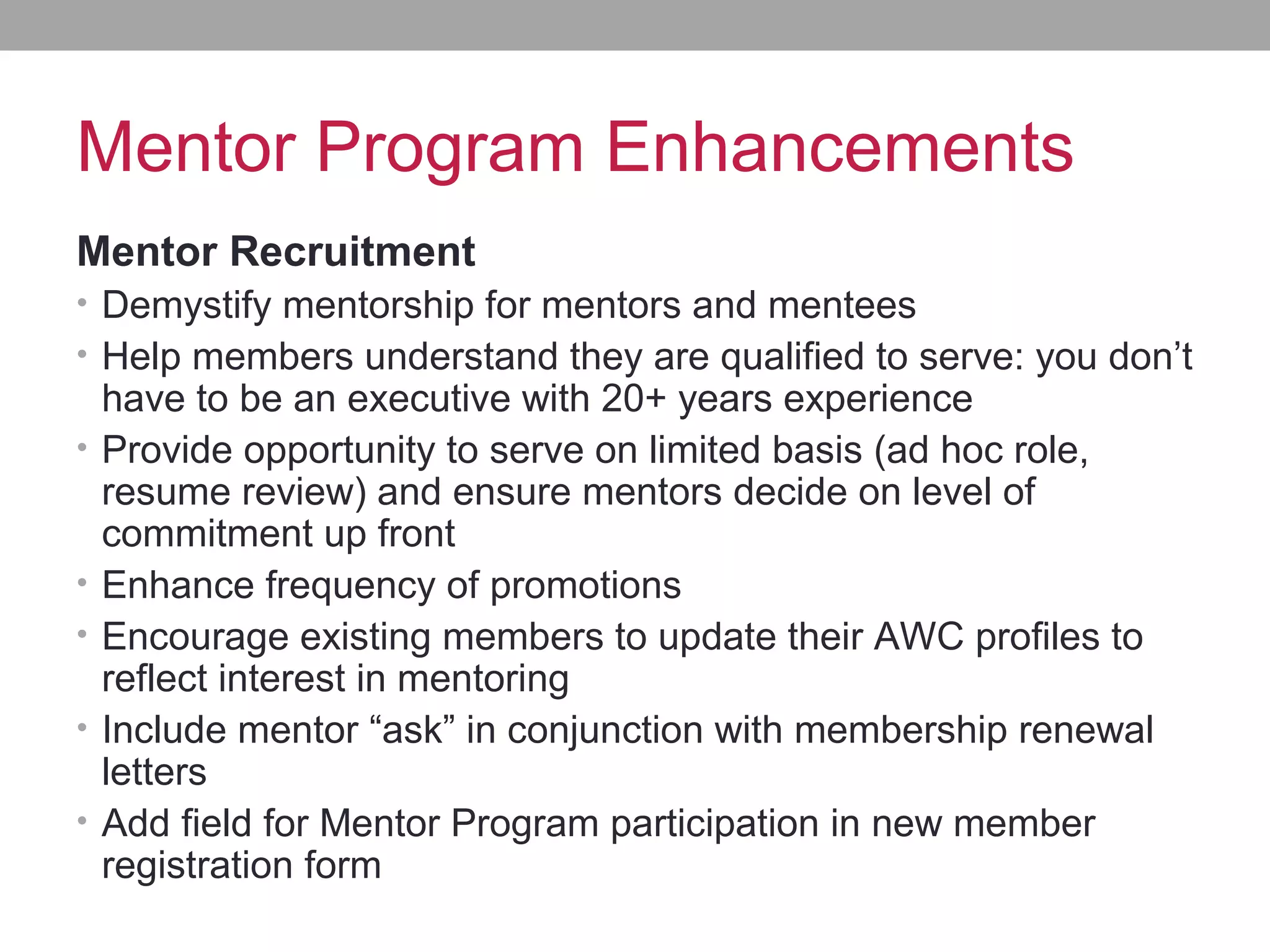 Creating A Successful Mentor Program | PPT
