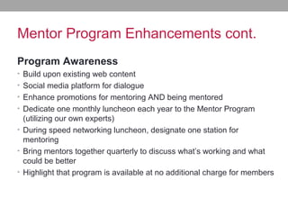 Creating A Successful Mentor Program | PPT