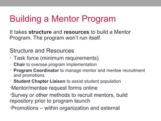 Creating A Successful Mentor Program | PPT