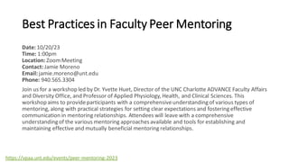 UNT Libraries Mentor Program Briefing FY24 | PPT