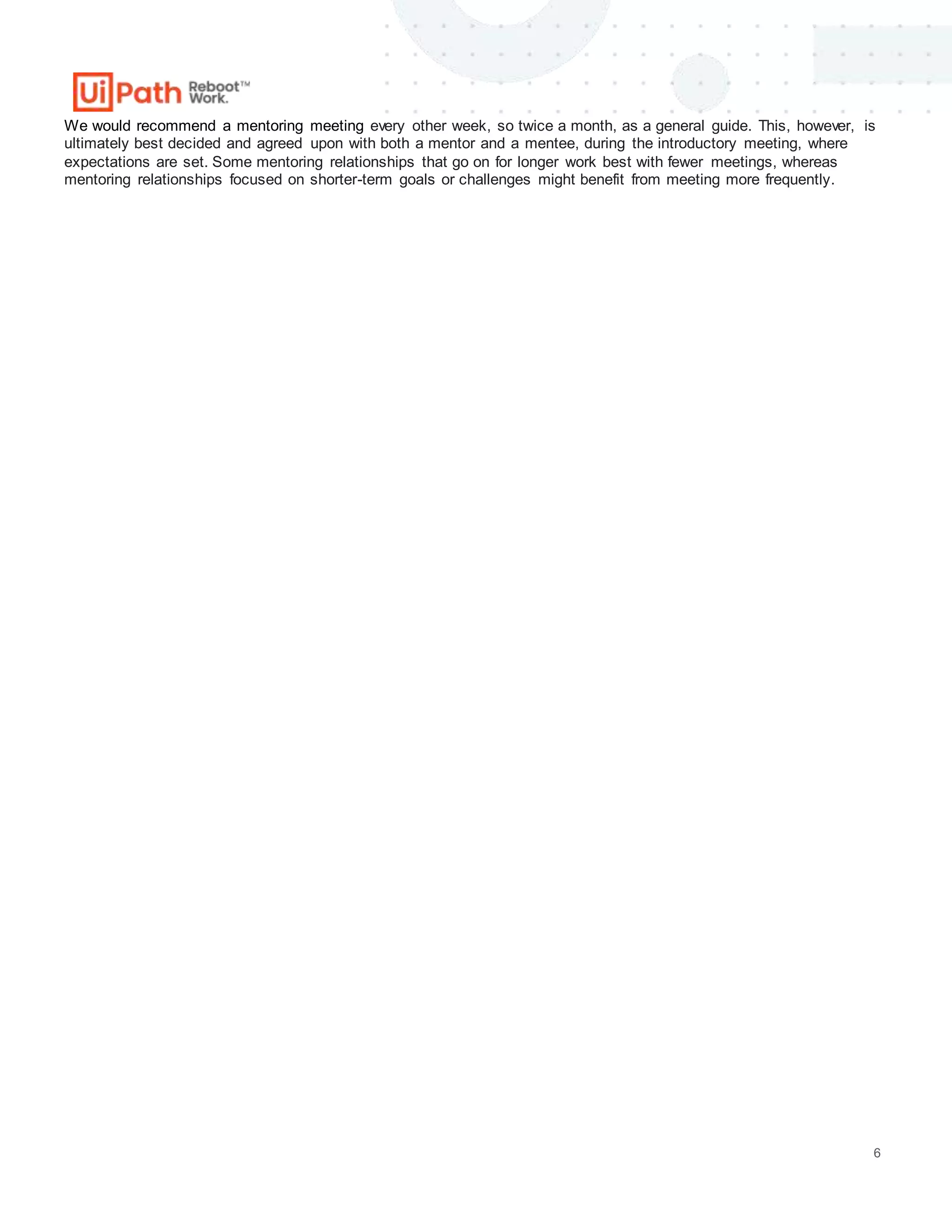 Mentor roles, responsibilities and best practices | DOCX