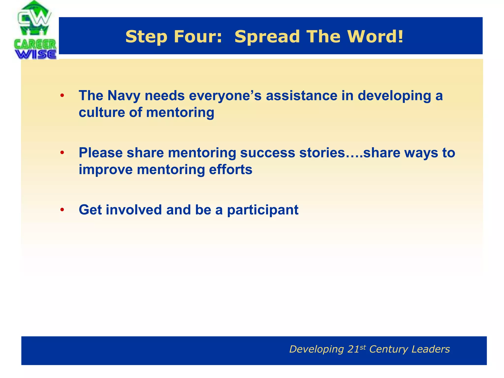 Navy Mentorship | PPTX