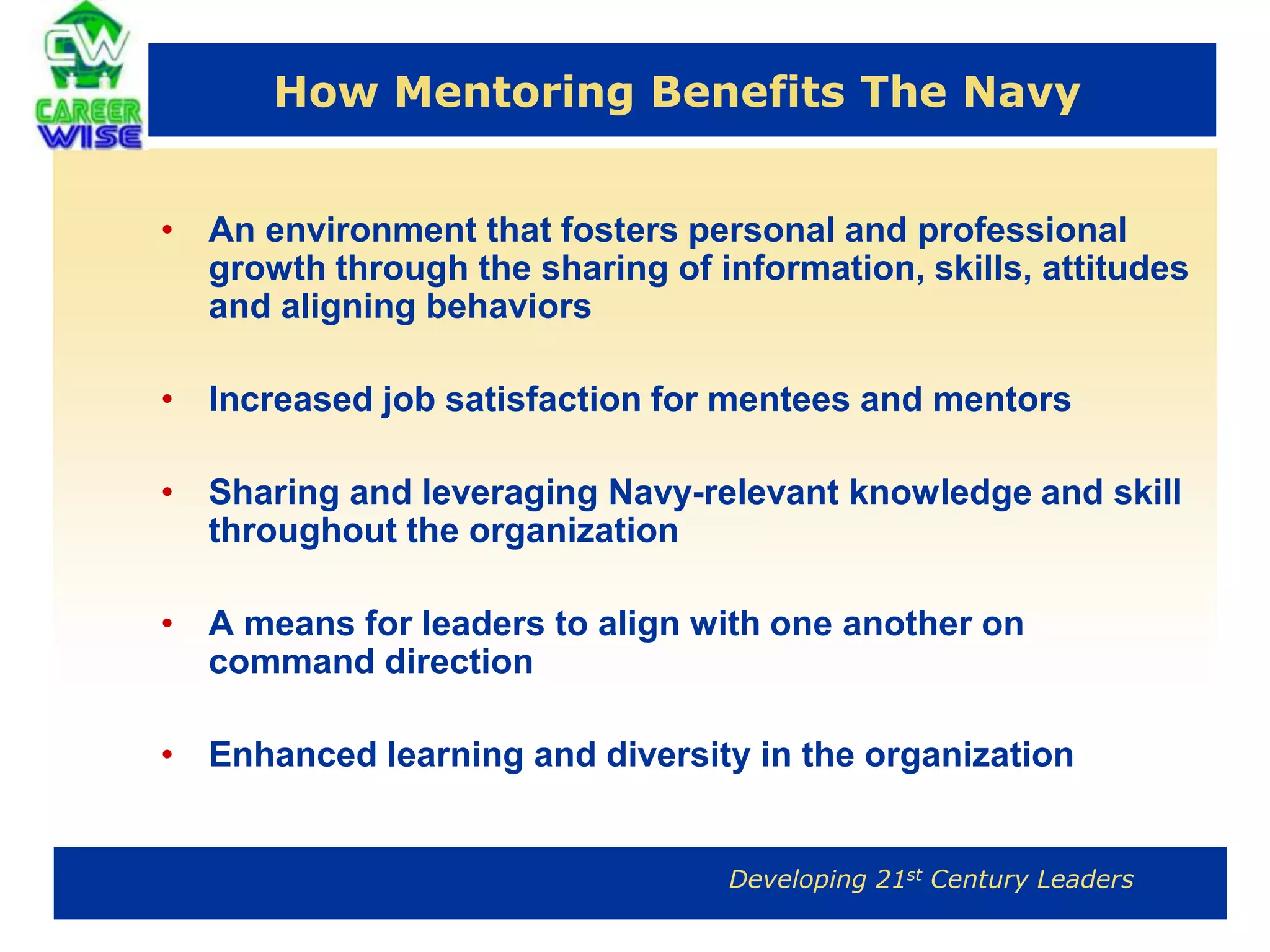 Navy Mentorship | PPTX