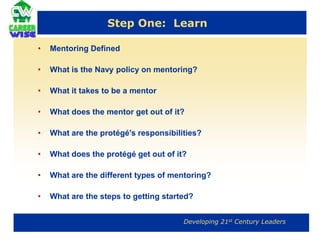 Navy Mentorship | PPTX