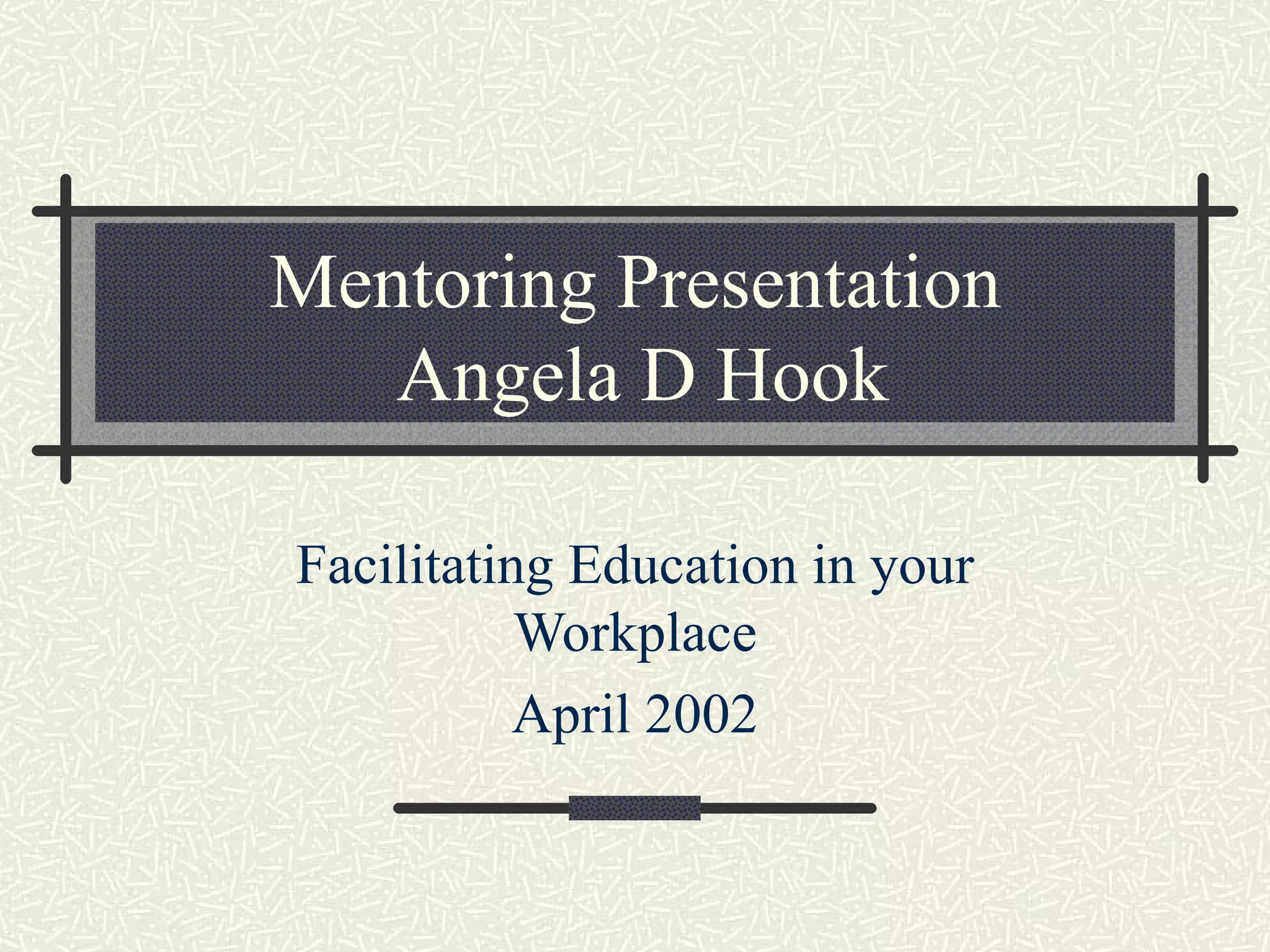 Mentorship presentation | PPT