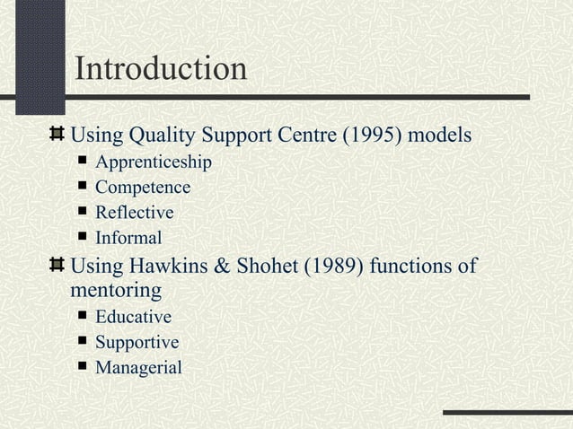 Mentorship presentation | PPT