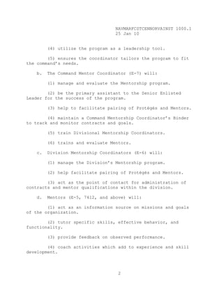 Mentorship Program (Example) | DOC