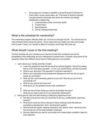 Mentor training guide | PDF