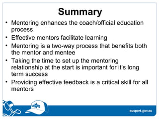 Mentor training presenter_slides | PPT
