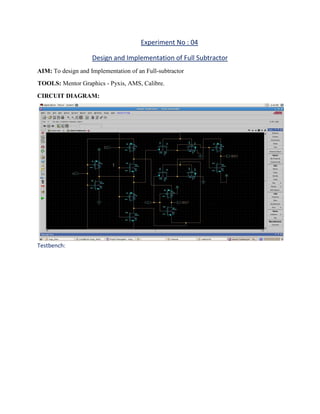 Mentor vlsi lab btech_4_1 | PDF