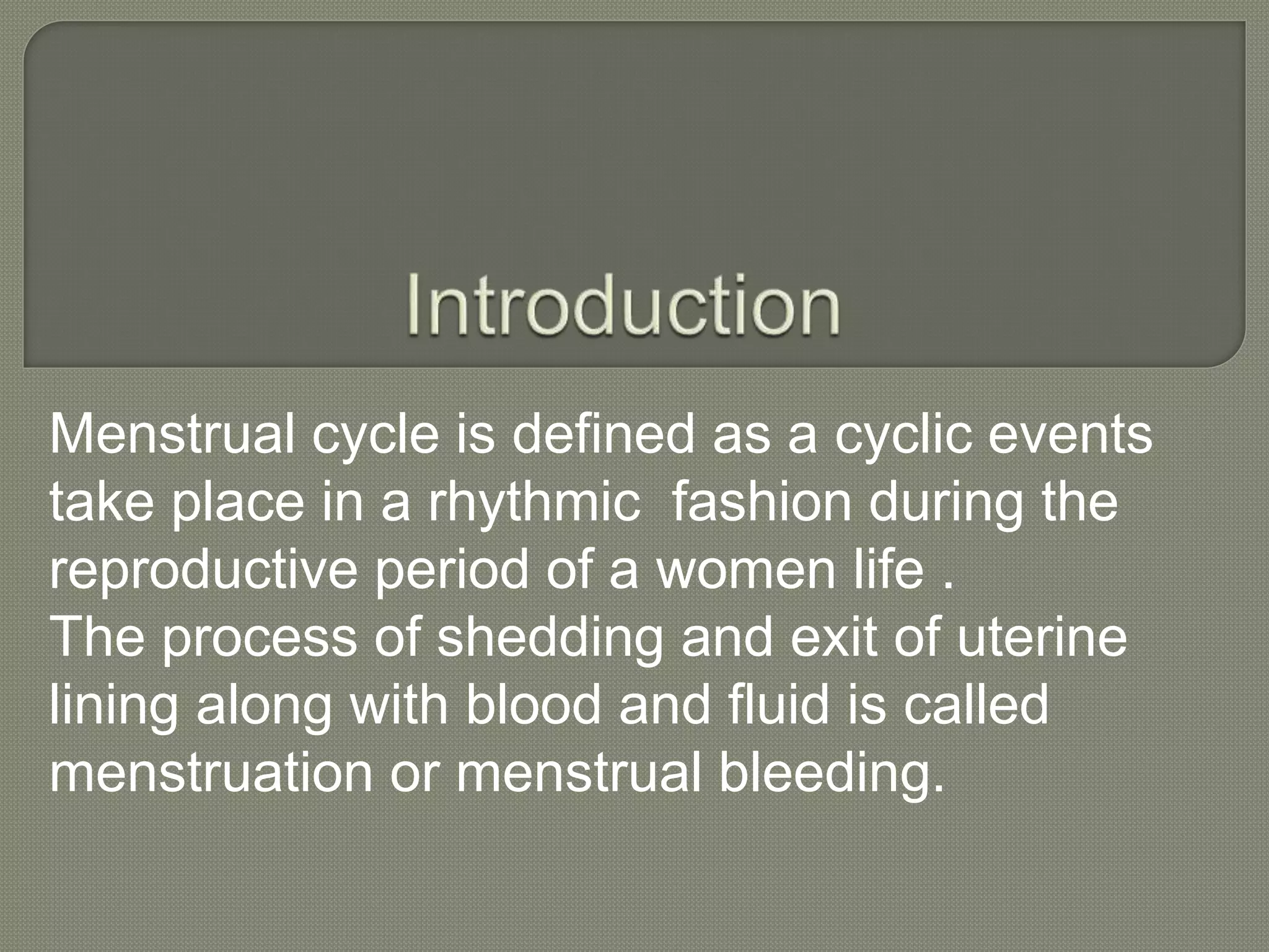 Mentrual cycle and disorders | PPTX