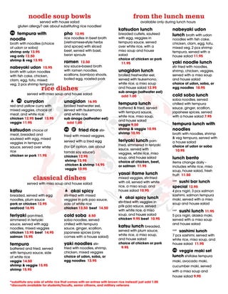 Yoshi Menu 02-2018 | PDF