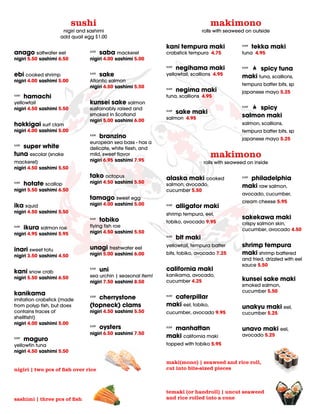 Yoshi Menu 02-2018 | PDF