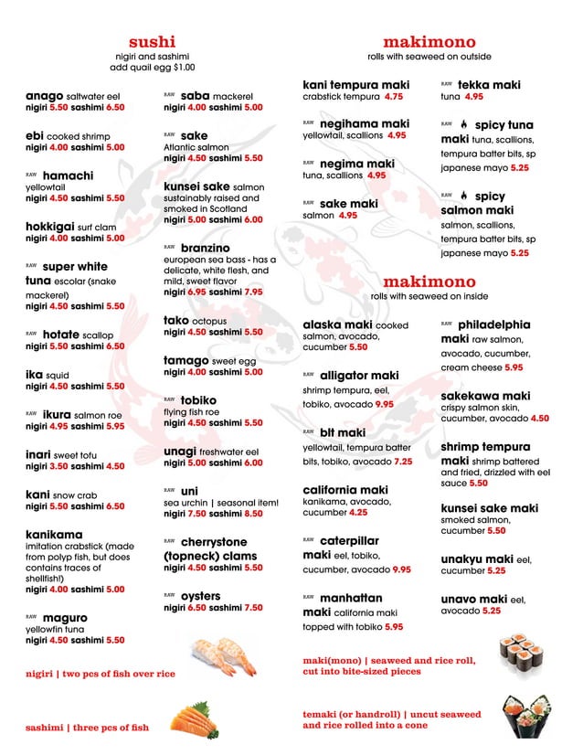 Yoshi Menu 02-2018 | PDF