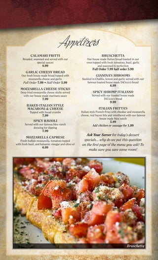 Diciccos Menu | PDF