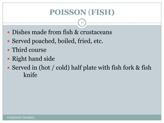 Courses of a Classical Menu | PPTX
