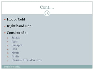 Courses of a Classical Menu | PPTX