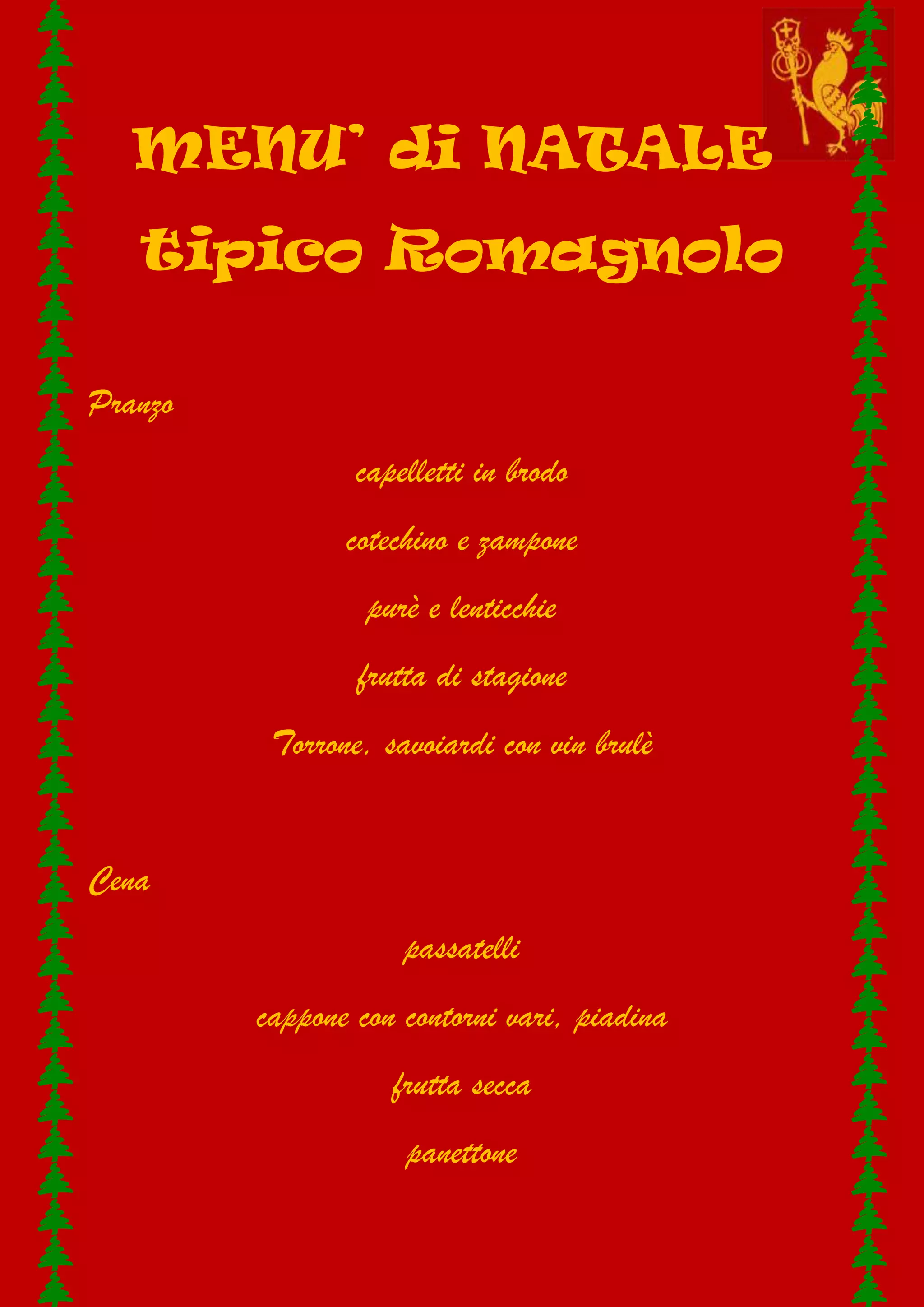 Menu Romagnolo | PDF