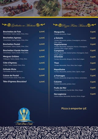 Menu Sidi Bou Said | PDF