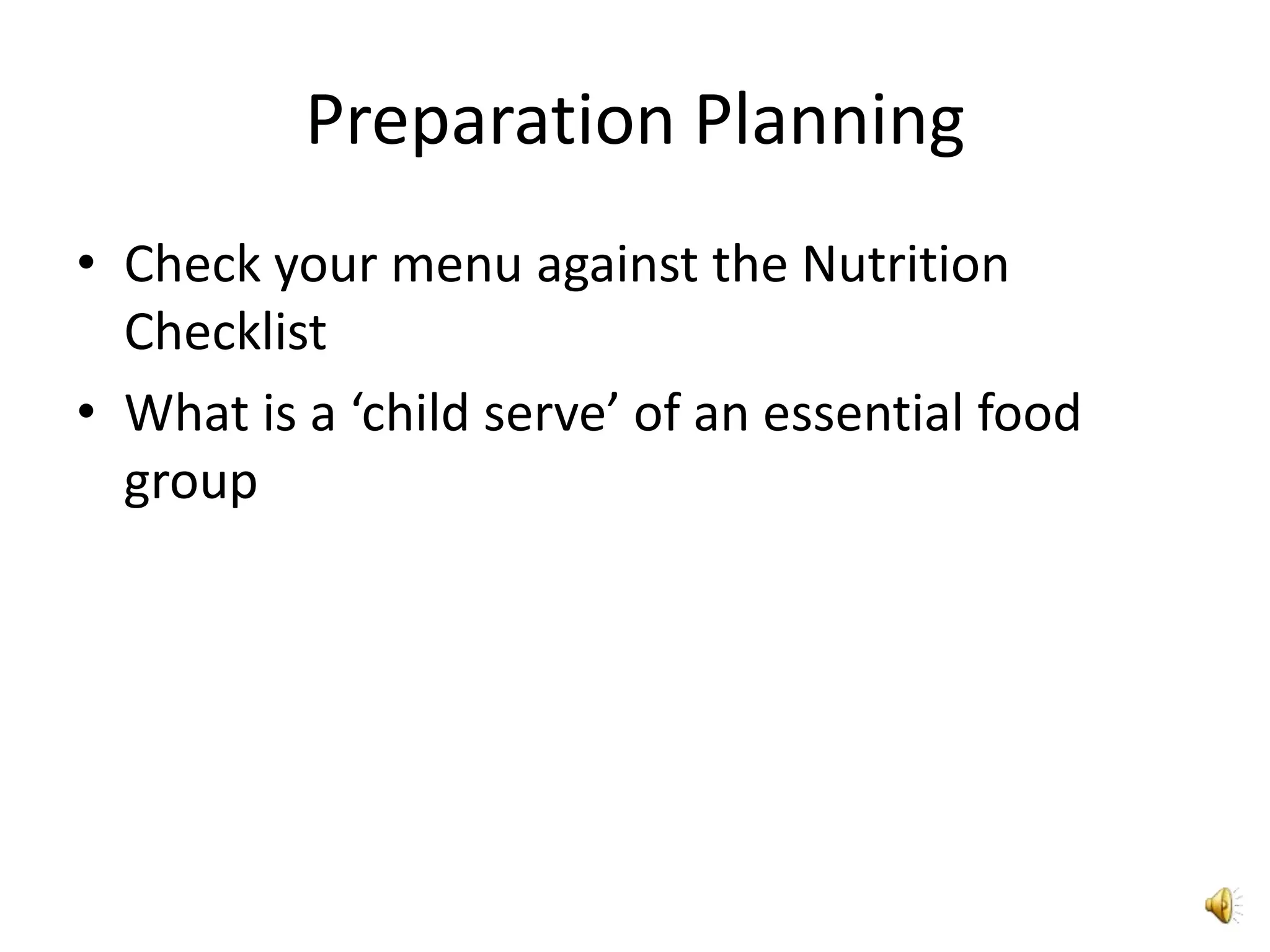 Menu planning module | PPTX