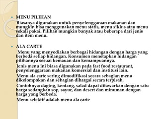 siklus menu di wilayah komersil dan non komersih.ppt