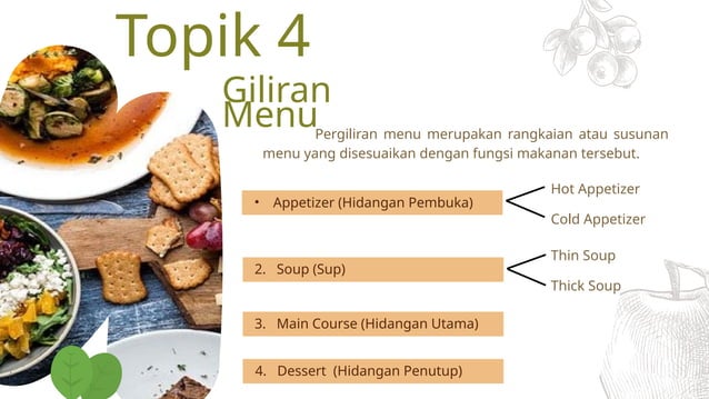 Jenis- jenis Menu di industri kuliner .. | PPTX