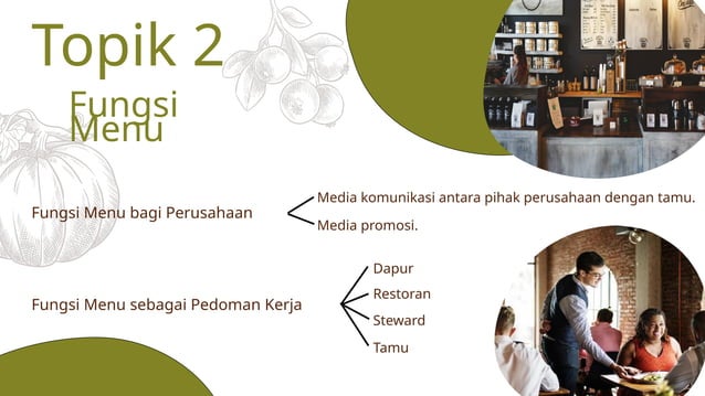 Jenis- jenis Menu di industri kuliner .. | PPTX