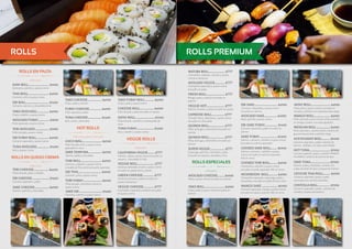 Menú SUSHI THAI | PDF