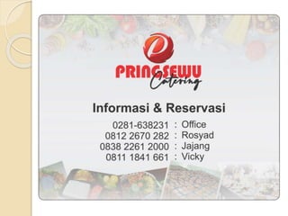 Daftar Menu-Catering restoran pringsewu untuk umum | PPTX