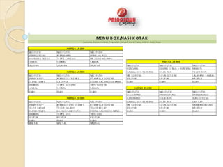 Daftar Menu-Catering restoran pringsewu untuk umum | PPT