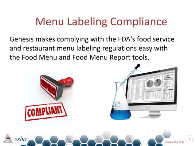 Restaurant Menu Labeling & Recipe Analysis | PPT
