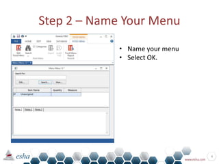 Restaurant Menu Labeling & Recipe Analysis | PPT