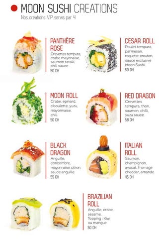 Menu moon-sushi | PDF