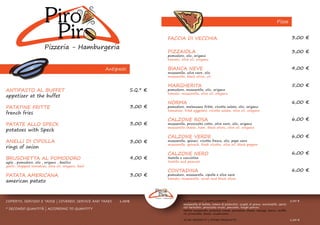 Menu pizza | PDF